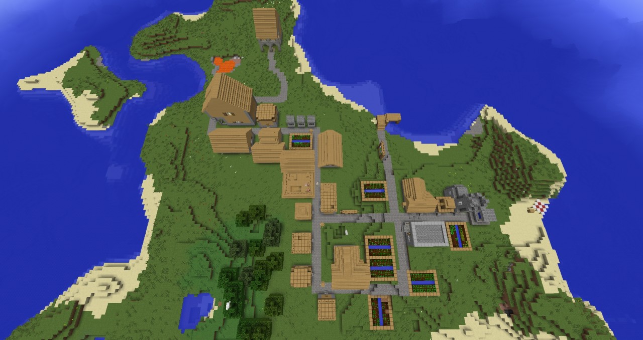 Craftian Isles - Testificate NPC Village Minecraft Map