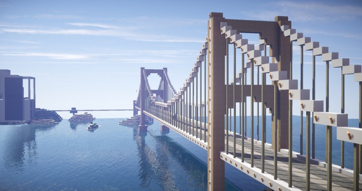 Suspension bridge Minecraft Map