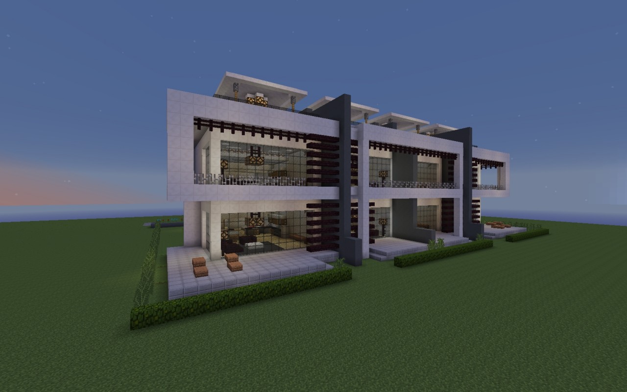 Modern Duplex Penthouse Apartment (Copenhagen) 1:1 Minecraft Map