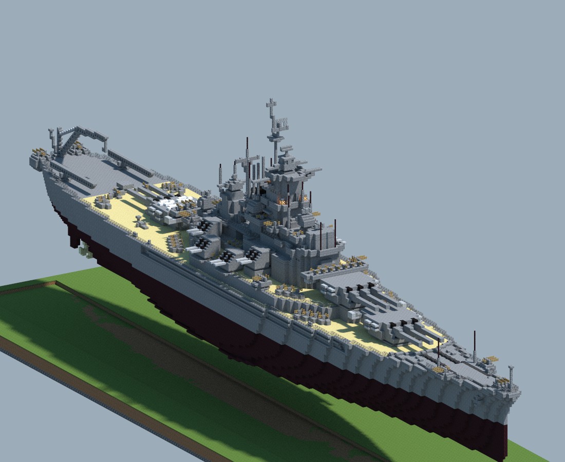 USS South Dakota Class Battle Ship Minecraft Map