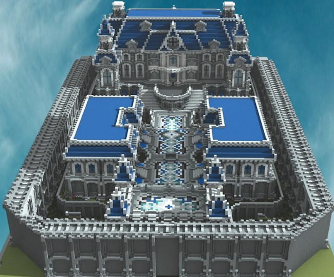 Royal mansion - A hybrid spawn with download! Minecraft Map