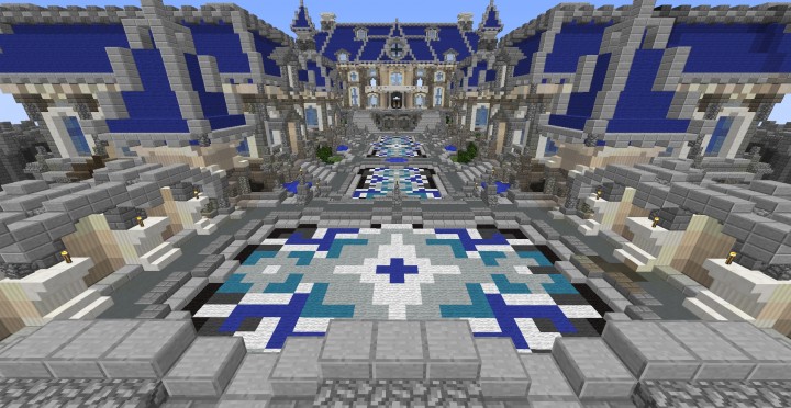 Royal mansion - A hybrid spawn with download! Minecraft Map