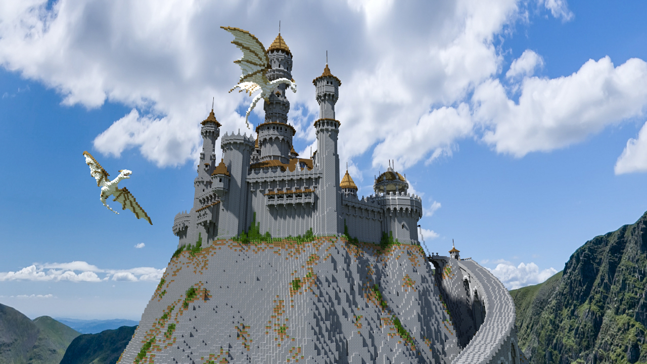 Castle with Dragons Minecraft Map