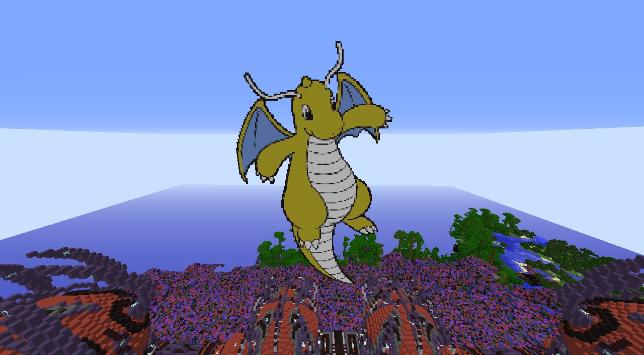 Cool Pixelmon Spawn with Pixel Art Minecraft Map
