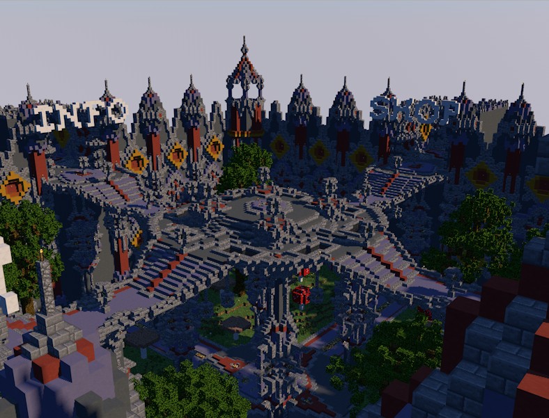 Minecraft build: Prison spawn. Minecraft Map