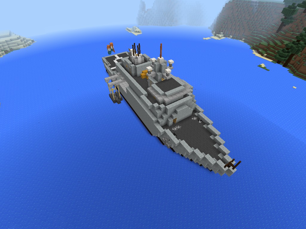 Optifine-class corvette (custom ship) Minecraft Map