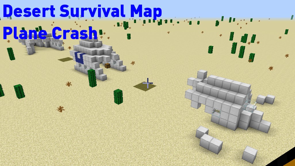 Desert Plane Crash Survival Map Minecraft Map