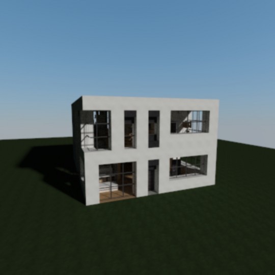 modern minimalist house Minecraft Map