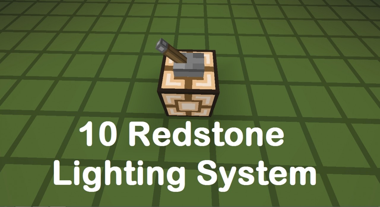 10 Redstone Lighting System Minecraft Map