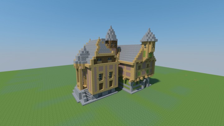 Combined timber frame house Minecraft Map