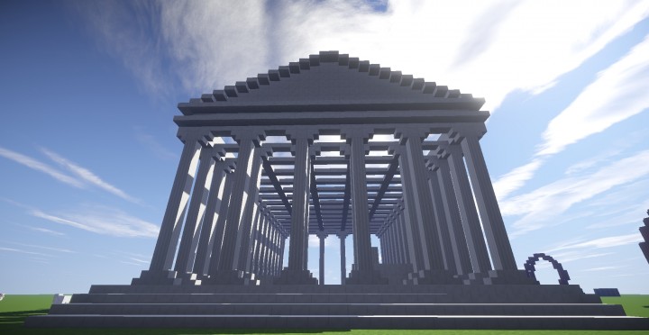 Greek temple interpretation Minecraft Map