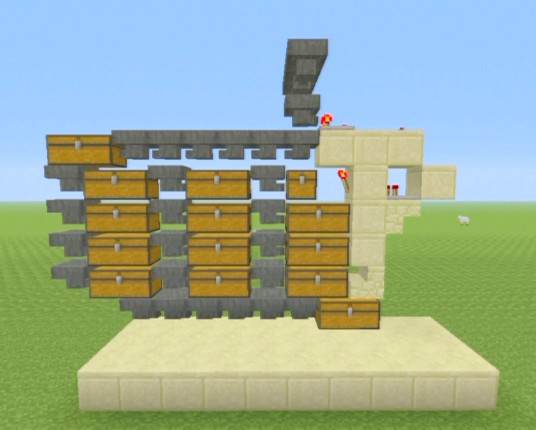 Tutorial Item Sorting And Storage System Overflow Detection System Minecraft Map