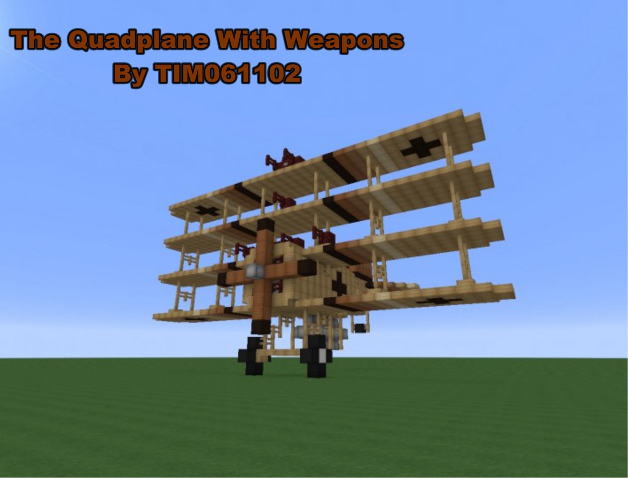 The Quadplane With Weapons (20 Subscriber Special!) Minecraft Map
