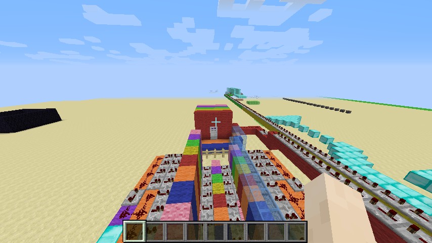 Minecraft X-Run + Redstone Race Minecraft Map
