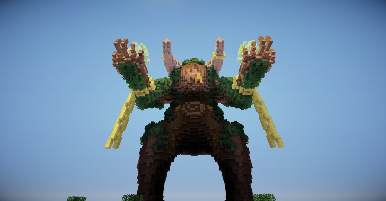 Wood giant organic build Minecraft Map