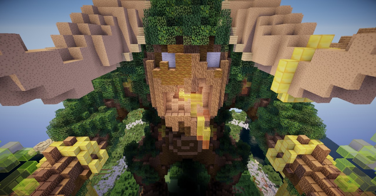 Wood giant organic build Minecraft Map