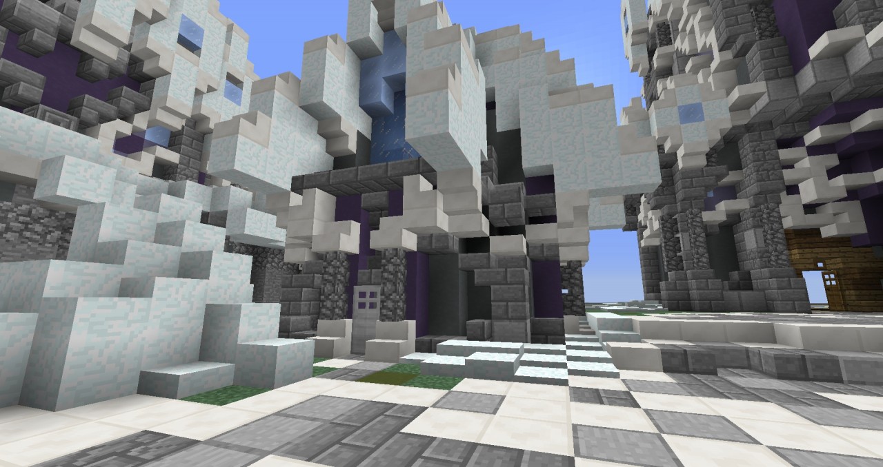 Slush - A city based on snow 71x71 Minecraft Map