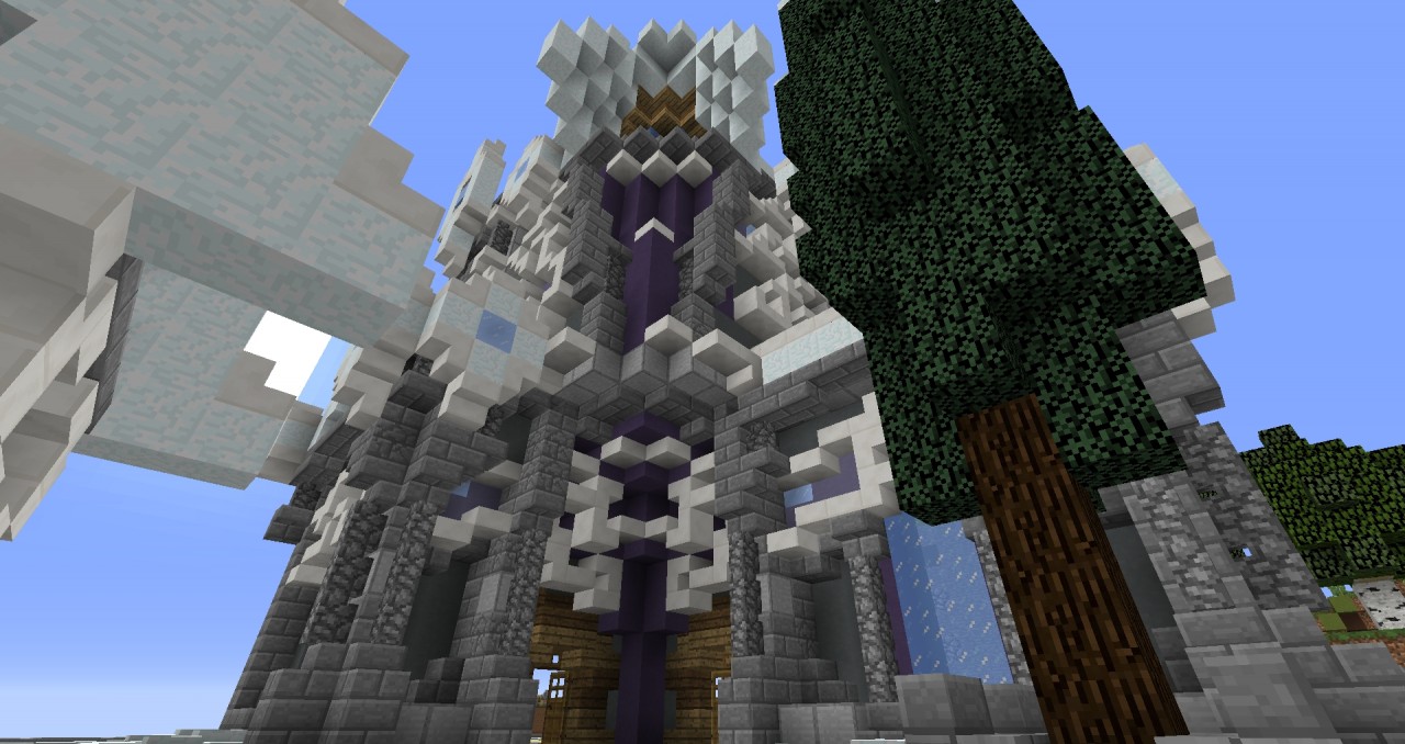 Slush - A city based on snow 71x71 Minecraft Map