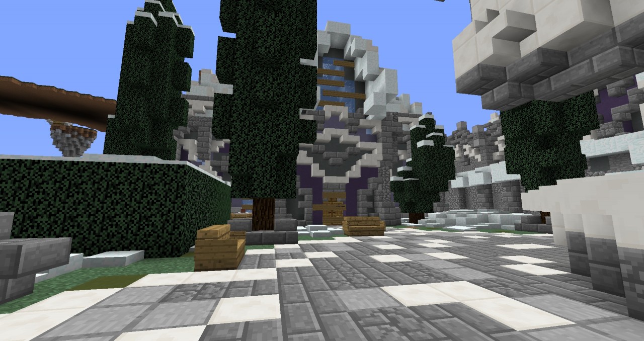 Slush - A city based on snow 71x71 Minecraft Map