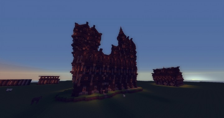 Fancy Large Dark Oak Building Minecraft Map