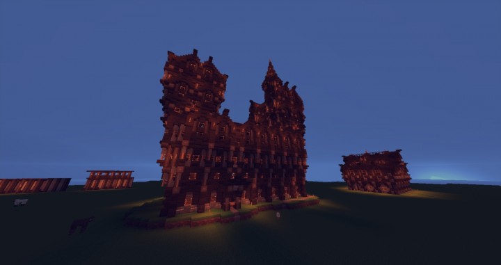 Fancy Large Dark Oak Building Minecraft Map