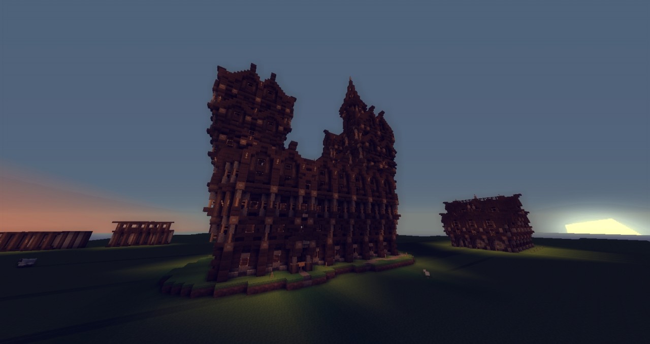 Fancy Large Dark Oak Building Minecraft Map