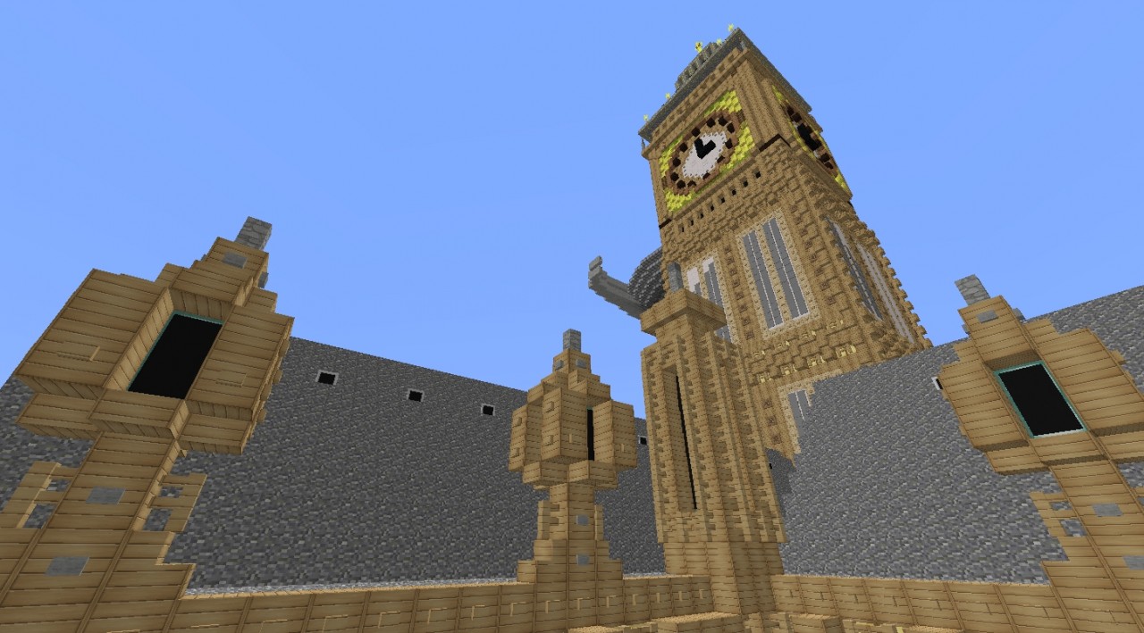 Aliens of London: Space Ship Crashes into Big Ben! Minecraft Map