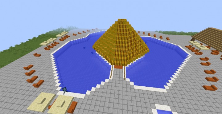 Resort Pool Area Minecraft Map