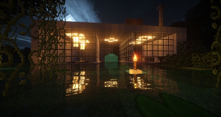 Pond House Minecraft Map