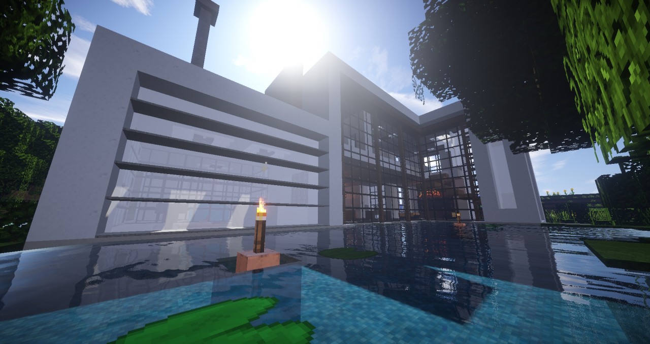 Pond House Minecraft Map