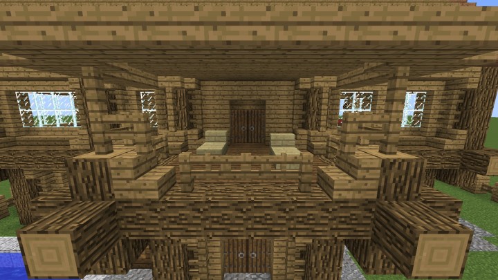 Modern Wooden Cabin Minecraft Map