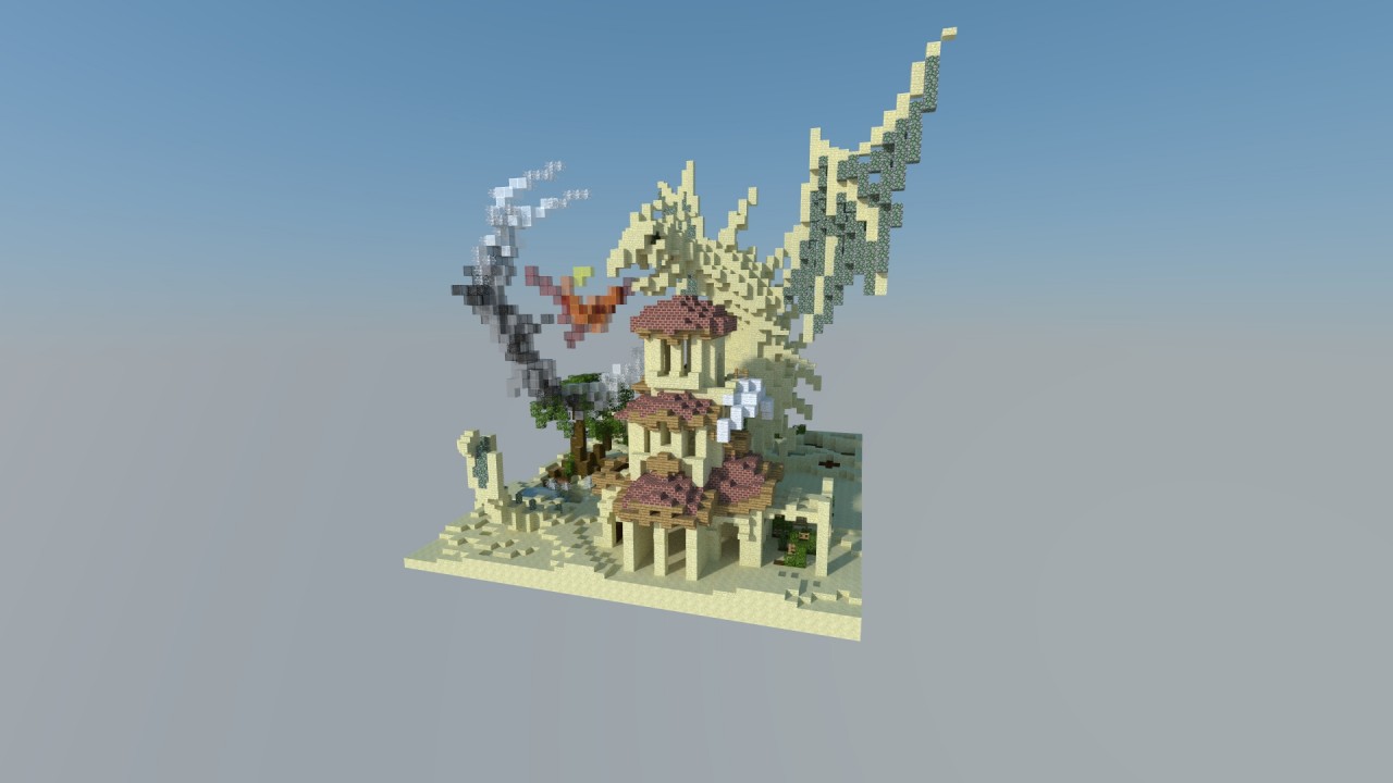 Sand monster with desert house Minecraft Map