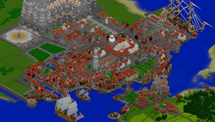 Medieval City Minecraft Map