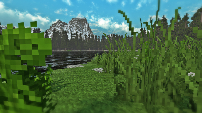Snow Mountain with Forest [2048x2048 map] Minecraft Map