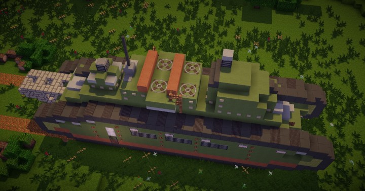 Super Heavy Tank FCM 2C [replica] Minecraft Map