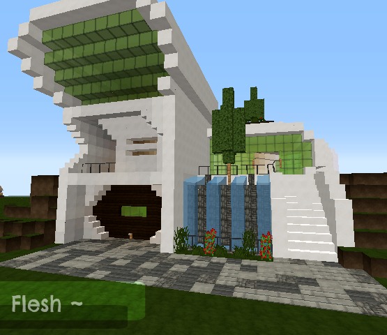 Flesh - Modern House Minecraft Map