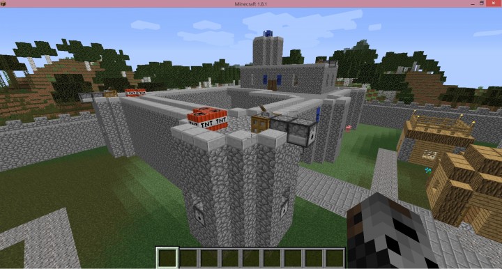 Survival Fort with village Minecraft Map
