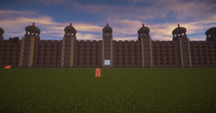 Conquest and Ruin: Towered Wall Minecraft Map