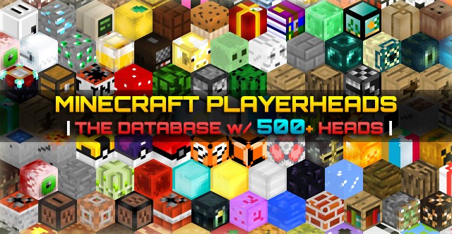 Minecraft Player Heads Database | 500+ Heads Listed! | Tutorial Included | Minecraft Blog