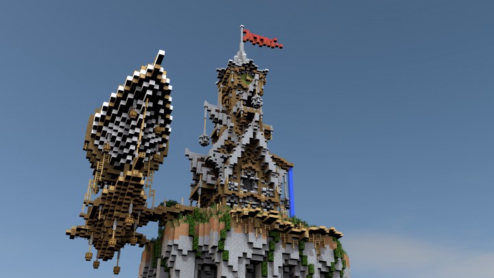 Floating Steampunk Island Minecraft Map