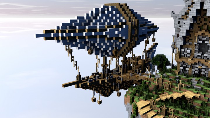 Floating Steampunk Island Minecraft Map