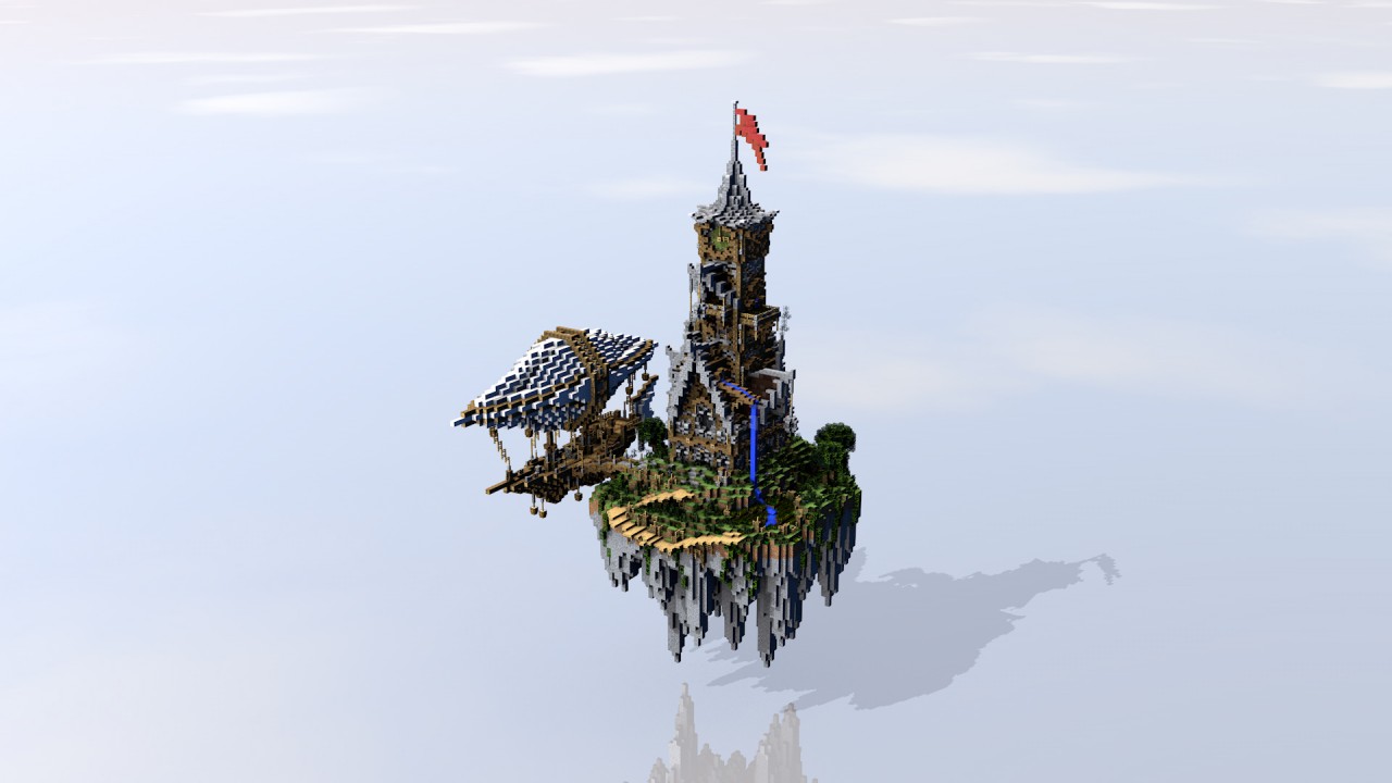 Floating Steampunk Island Minecraft Map