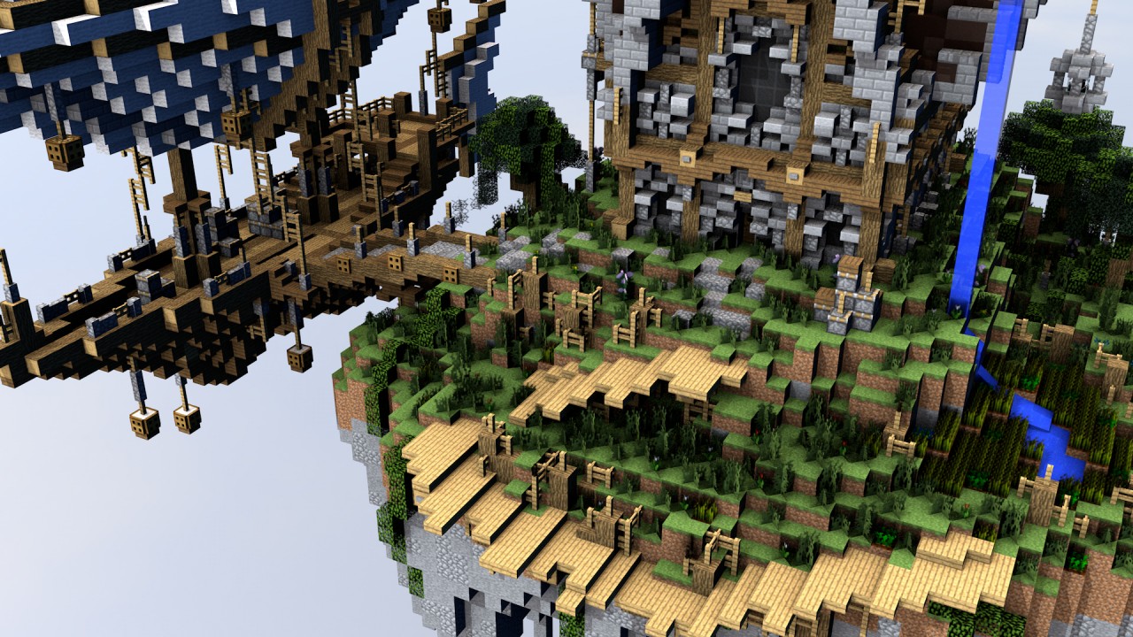 Floating Steampunk Island Minecraft Map