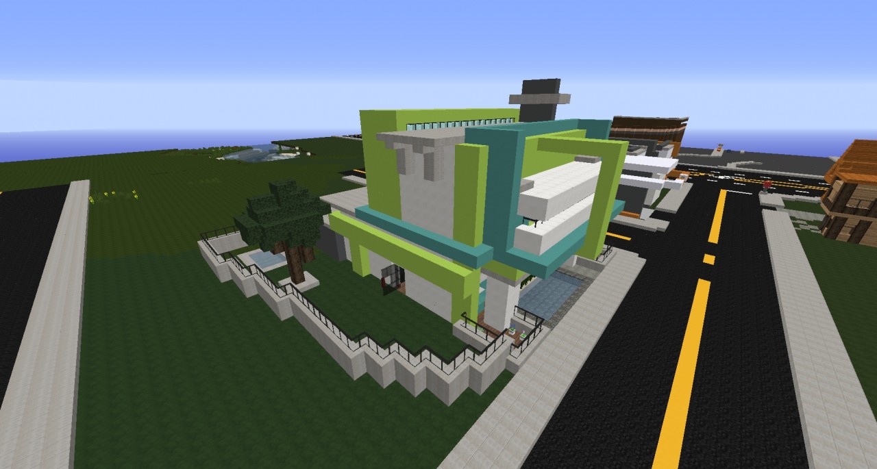 Port Ray Builds | Stacked | Modern | Two Stories Minecraft Map