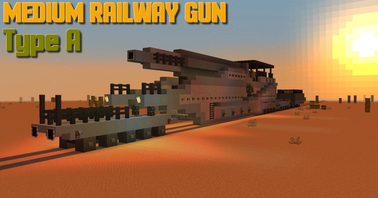 Medium Railway Gun Type A Minecraft Map