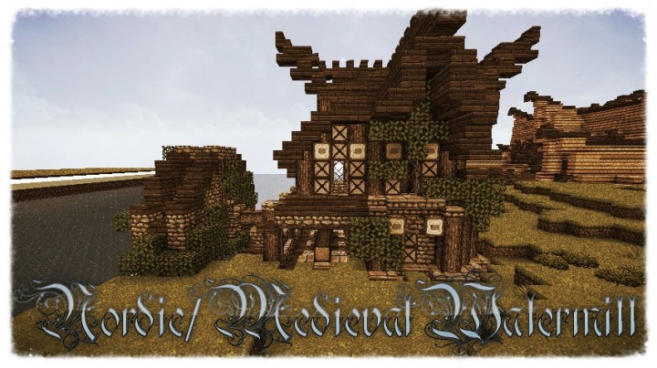 Nordic/Medieval Watermill Minecraft Map