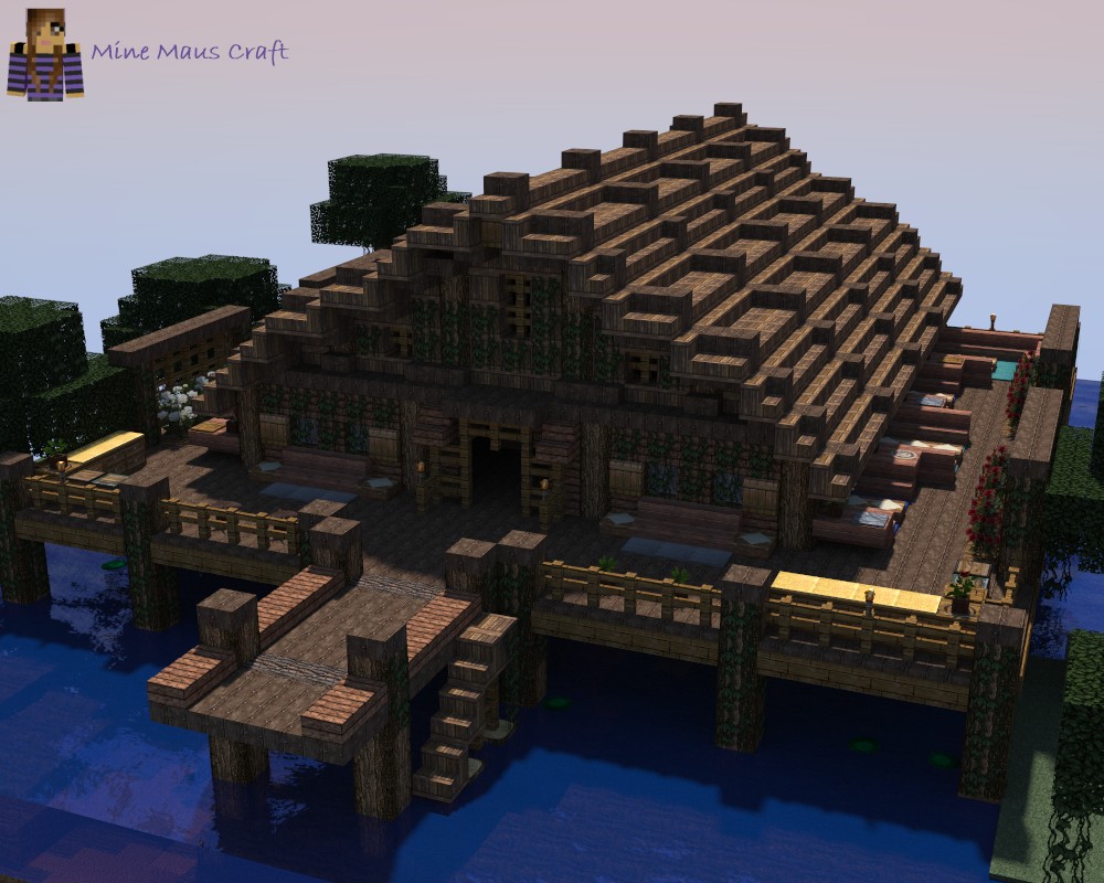 A Stilt House Town Hall In Little Debaria [DOWNLOAD] Minecraft Map