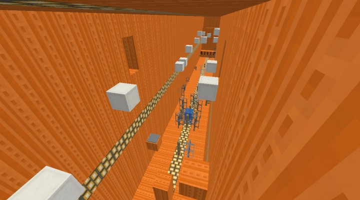 Wool Parkour Series: Orange Box Parkour Minecraft Map