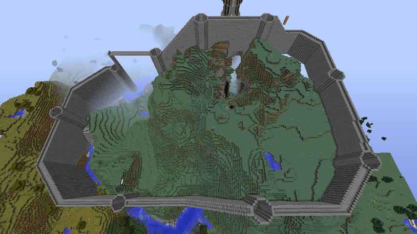 Medieval Fort with surrounding city Minecraft Map