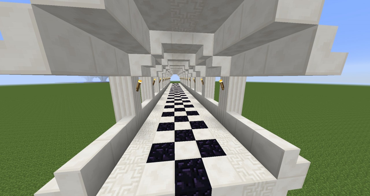 Quartz Walkway Template(Straight) Minecraft Map